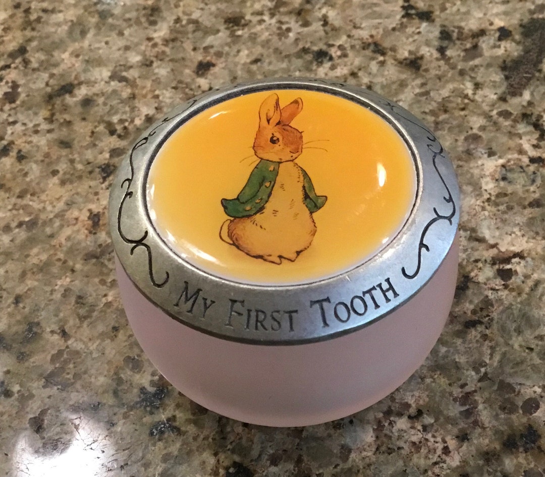 Peter Rabbit - My First Tooth - Baby’s Tooth Holder - Danforth Pewter ...