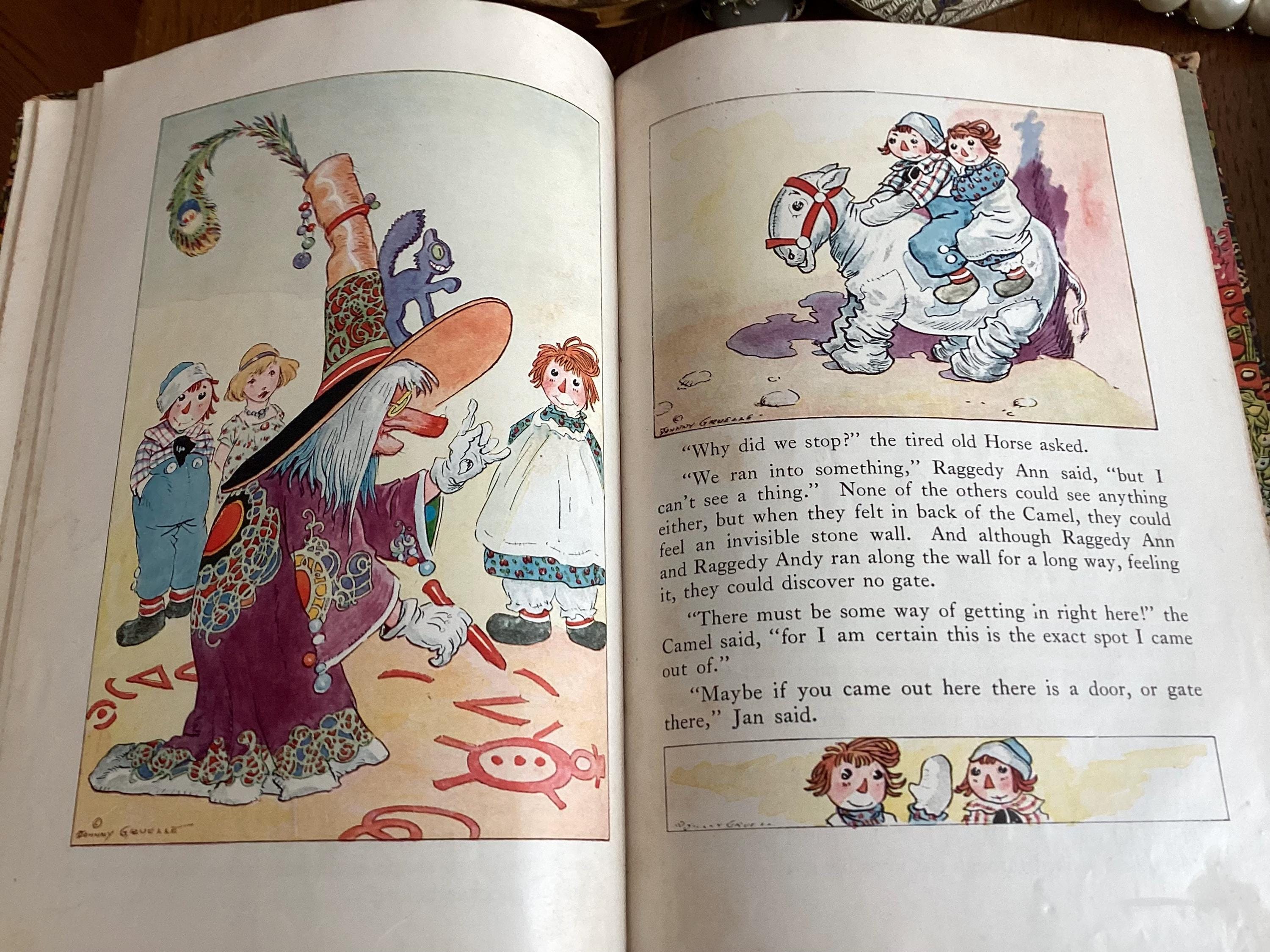 Antique 1924 Hardcover “raggedy Ann and Andy and the Camel With the ...