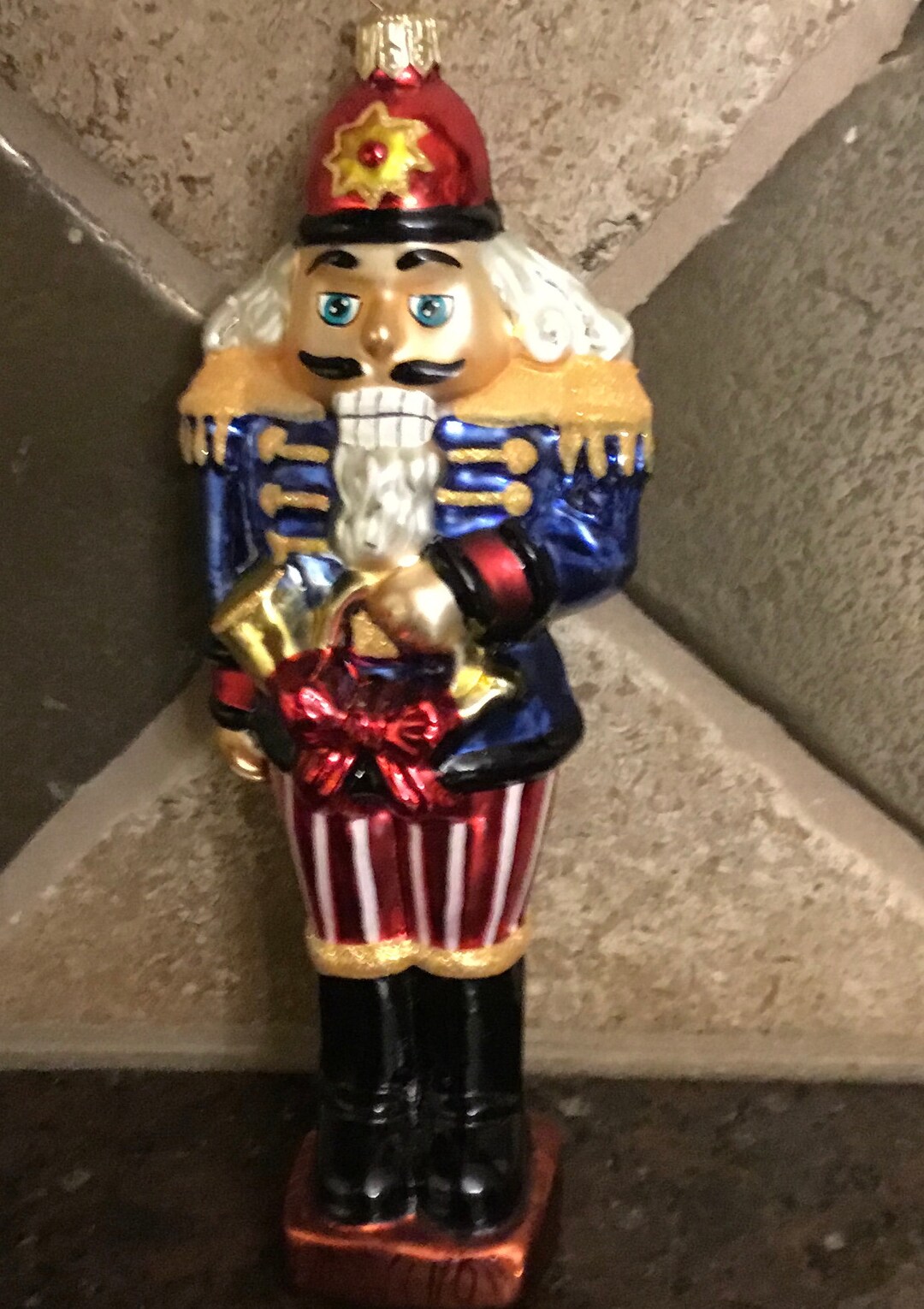 Christopher Radko Nutcracker Mercury Glass Christmas Ornament Made in ...