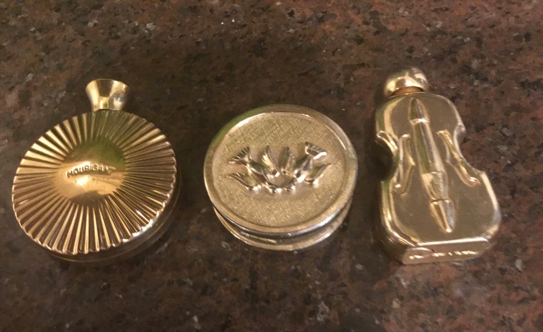 Vintage Purse Perfume Bottles - Set of 3 - Empty Refillable Bottles ...