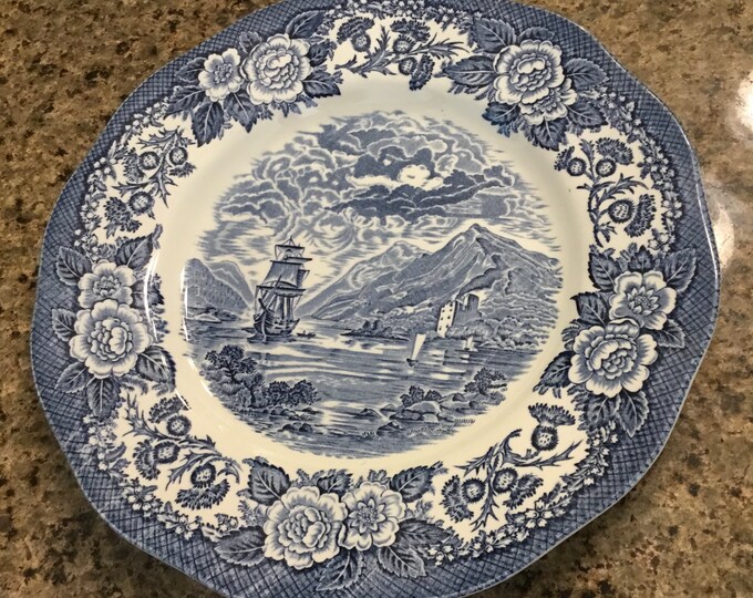 Lochs of Scotland loch Oich Dinner Plate Royal Warwick Made in England ...