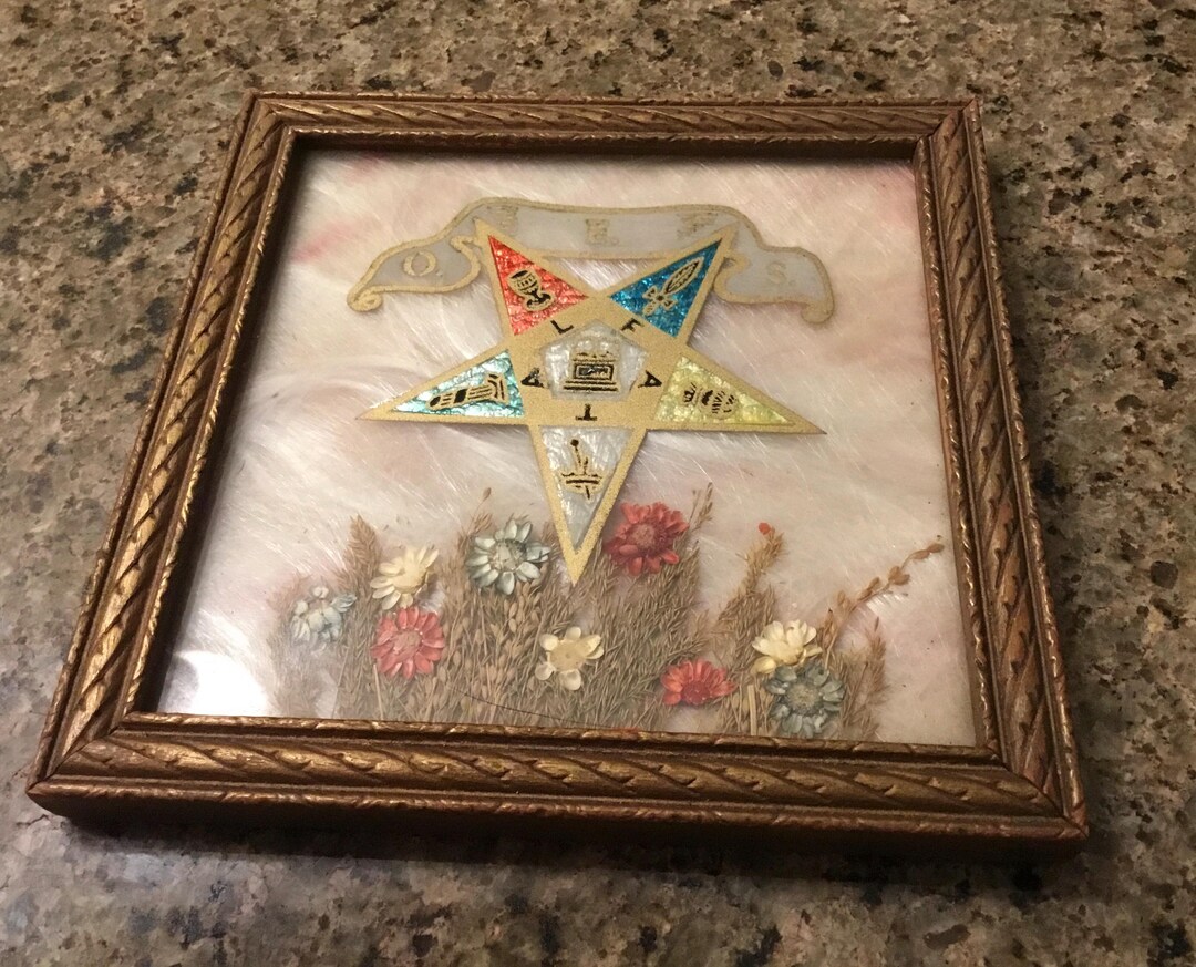 Vintage Masons - Order of the Eastern Star - TALFA Framed Wall Art - Etsy
