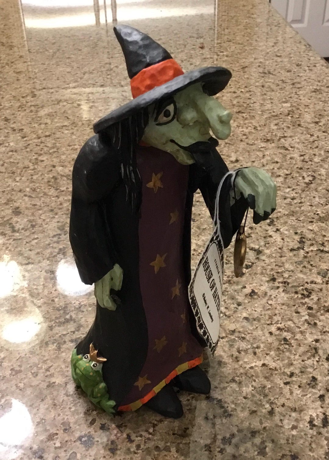 Vintage House of Hatten - Halloween Witch Figurine - Rodney W Leesburg ...