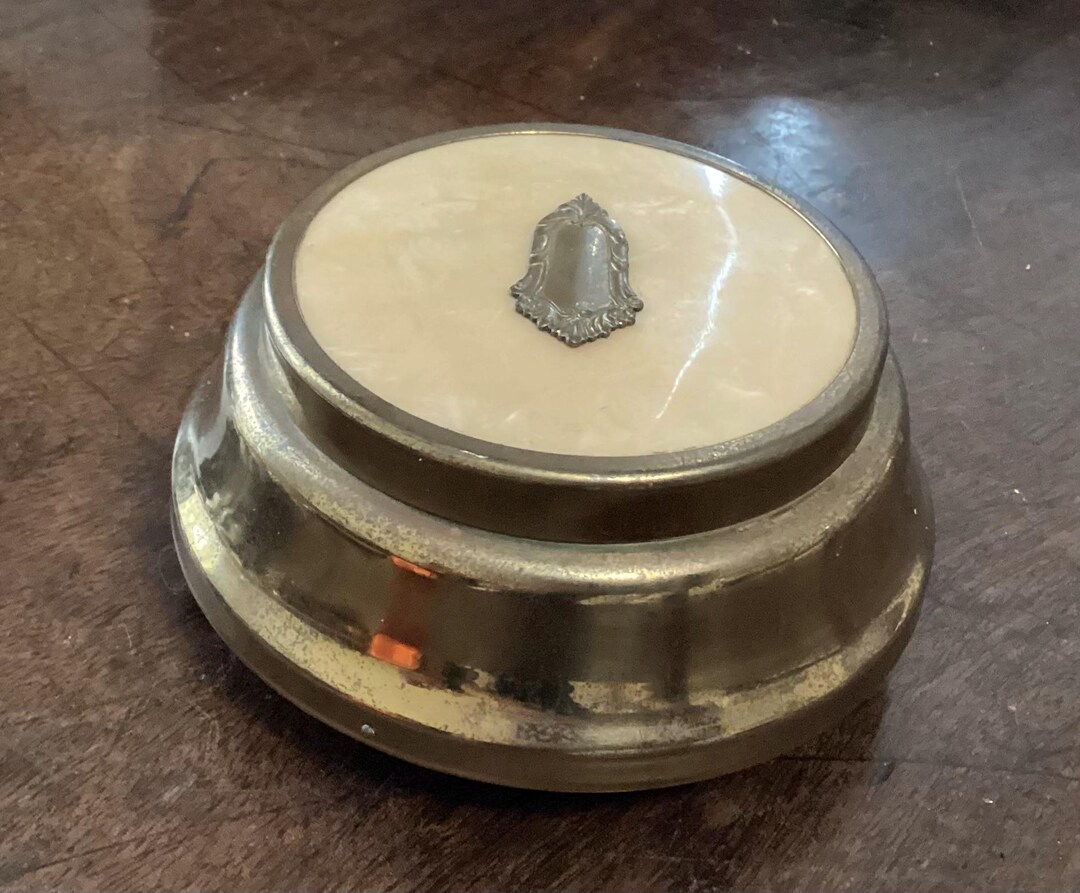Antique Musical Powder Puff Dresser Box - Etsy