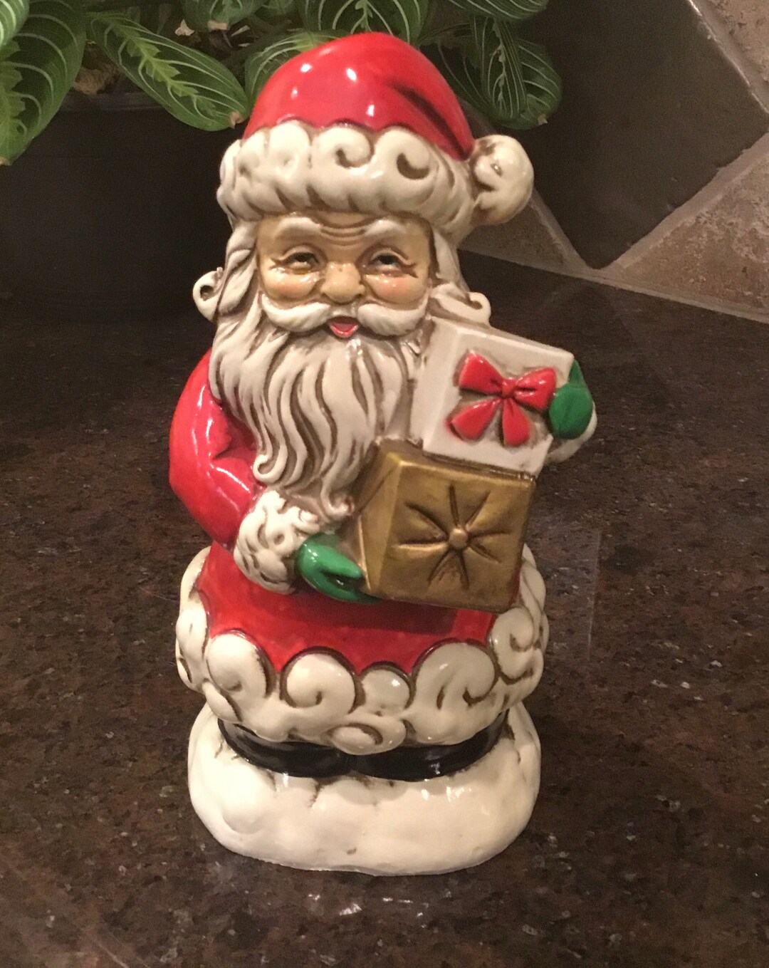 Vintage Santa Claus Money Bank - Old World Santa Figurine - Made in ...