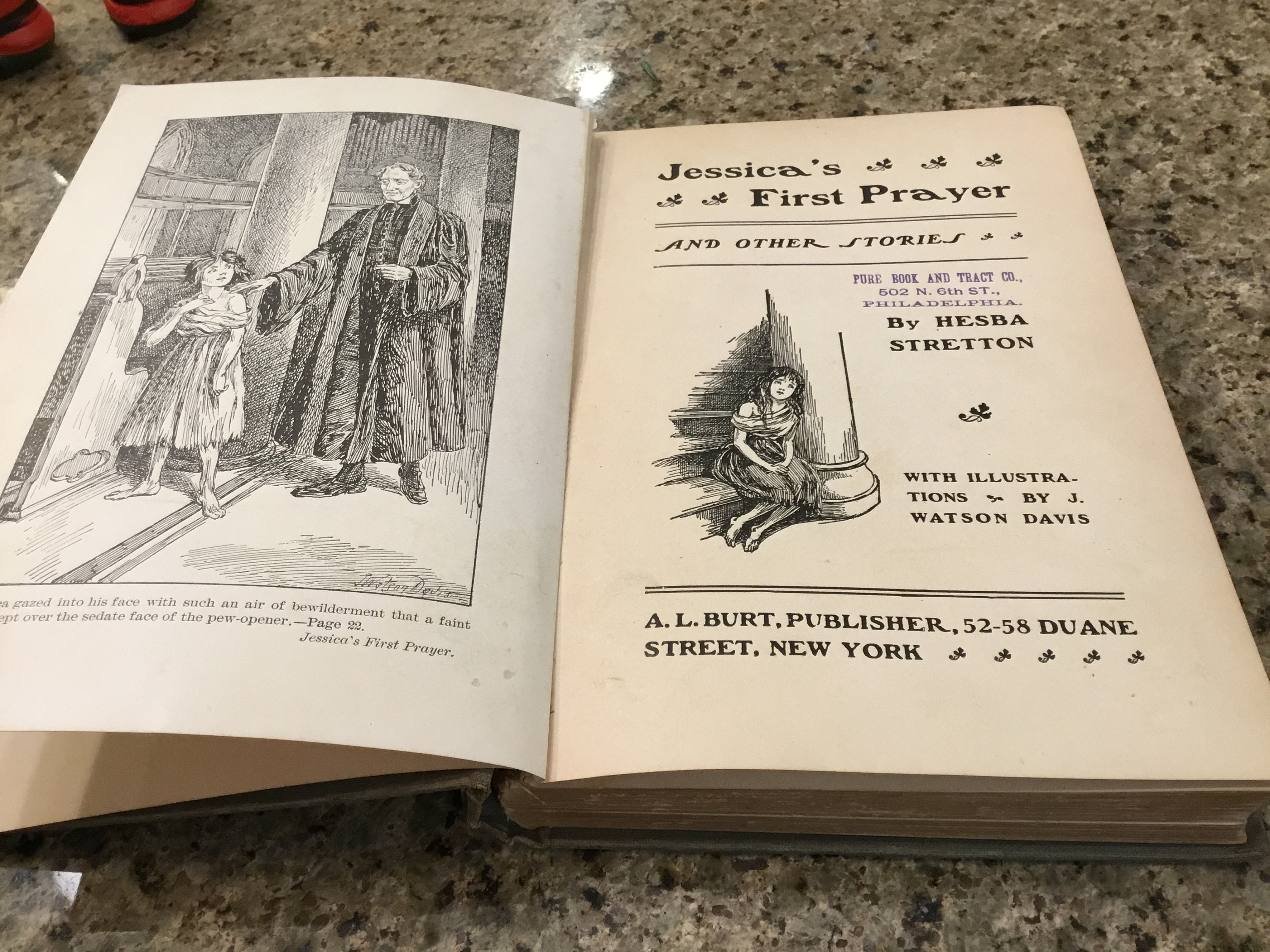 Jessica’s First Prayer by Hesba Stratton - Illustrated by J Watson ...