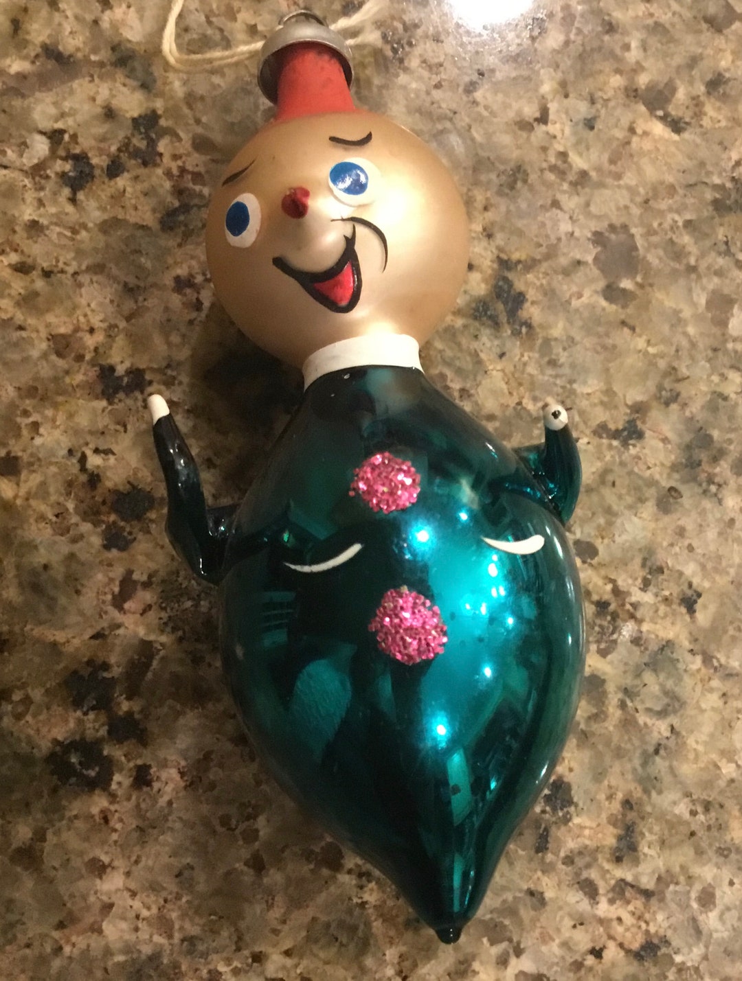 Vintage De Carlini Italian Mercury Glass Ornament Pinocchio Clown Made ...