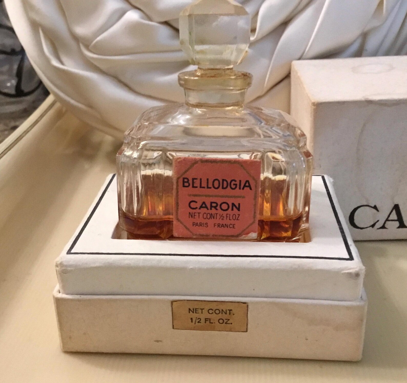 Vintage Bellodgia Caron Pure Parfum Baccarat Crystal Bottle Made in ...