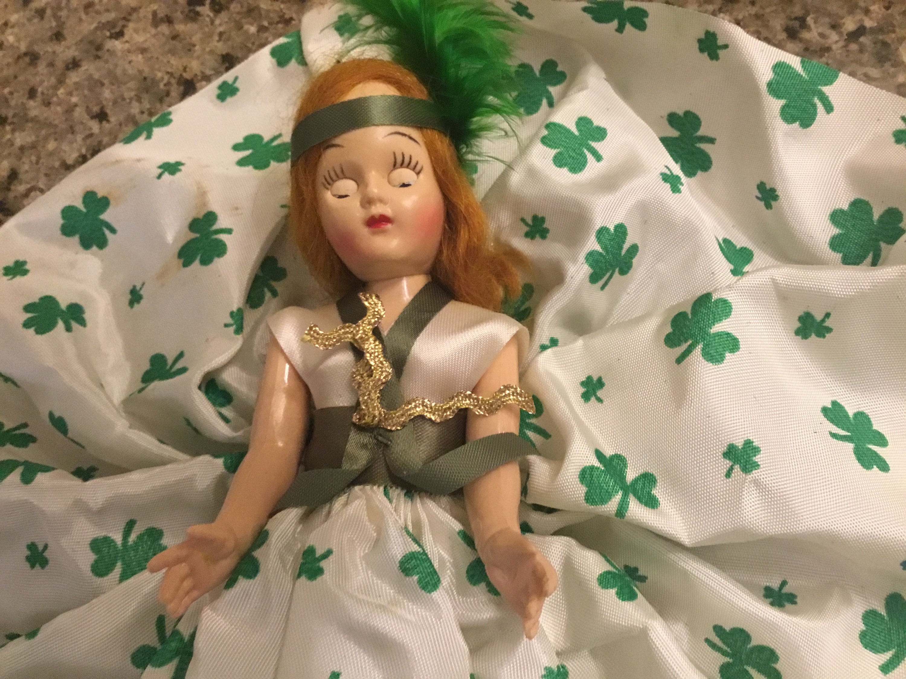 Vintage Flapper Girl Blinking Eyed Doll Irish Belle With - Etsy