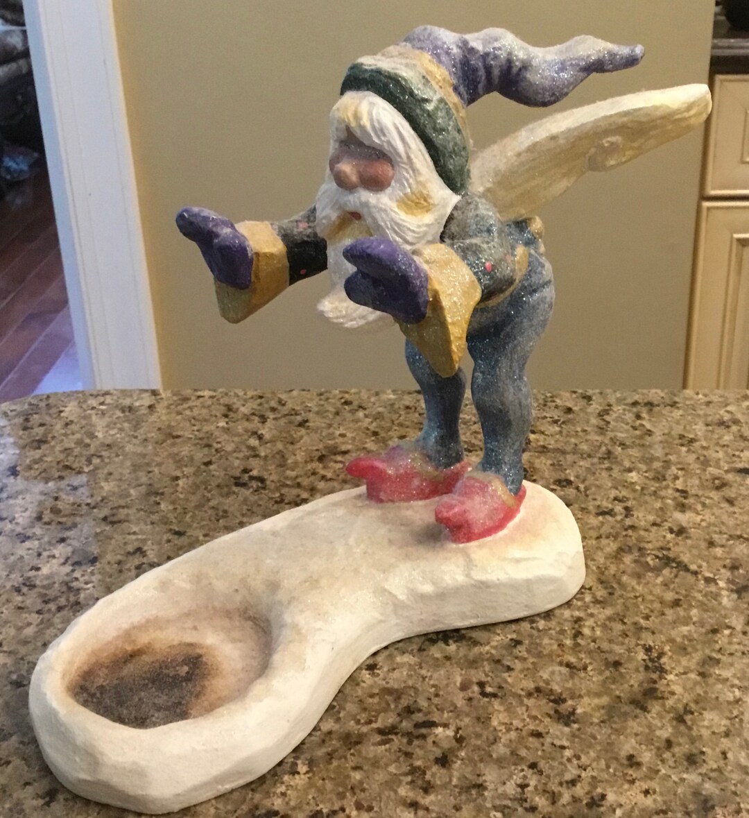 House of Hatten Pixie Elf Santa Claus - Vintage Denise Calla Signed ...