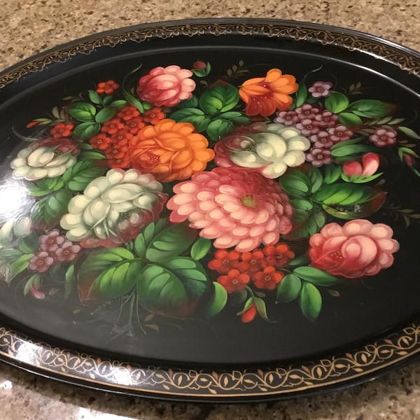Russian Metal Tray - Etsy