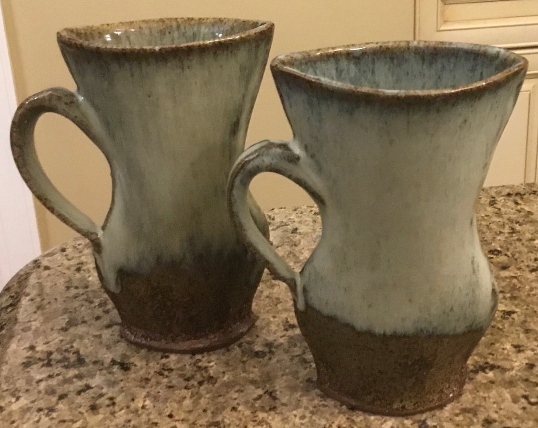 Junichi Tanaka - Art Pottery Handled Vases - Set of 2 - Made in Canada ...