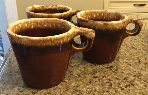 American Stoneware Mid Century Hull Pottery Coffee Mugs - Etsy