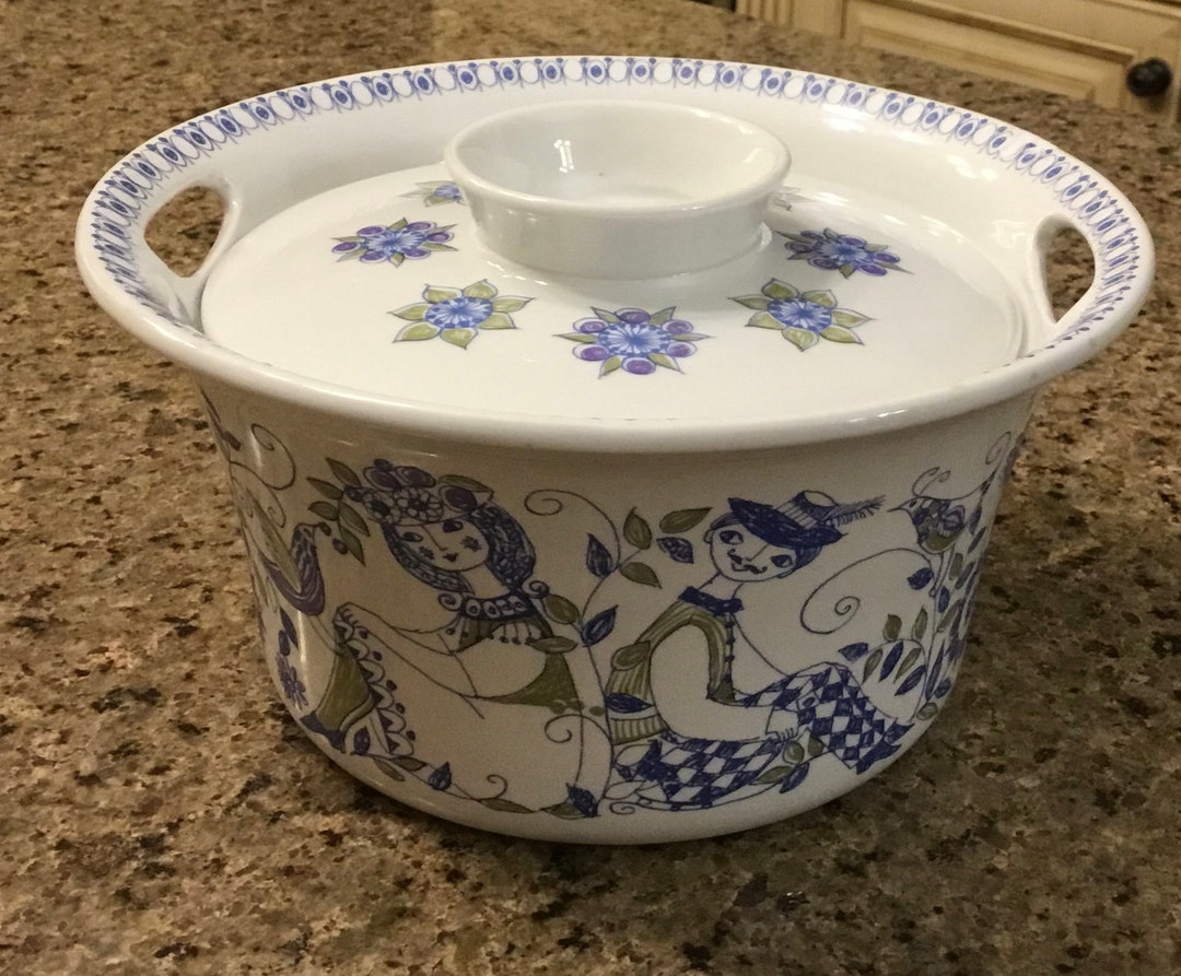 Norwegian Folk Art Casserole Dish - Turi Design by Lotte - Made in ...