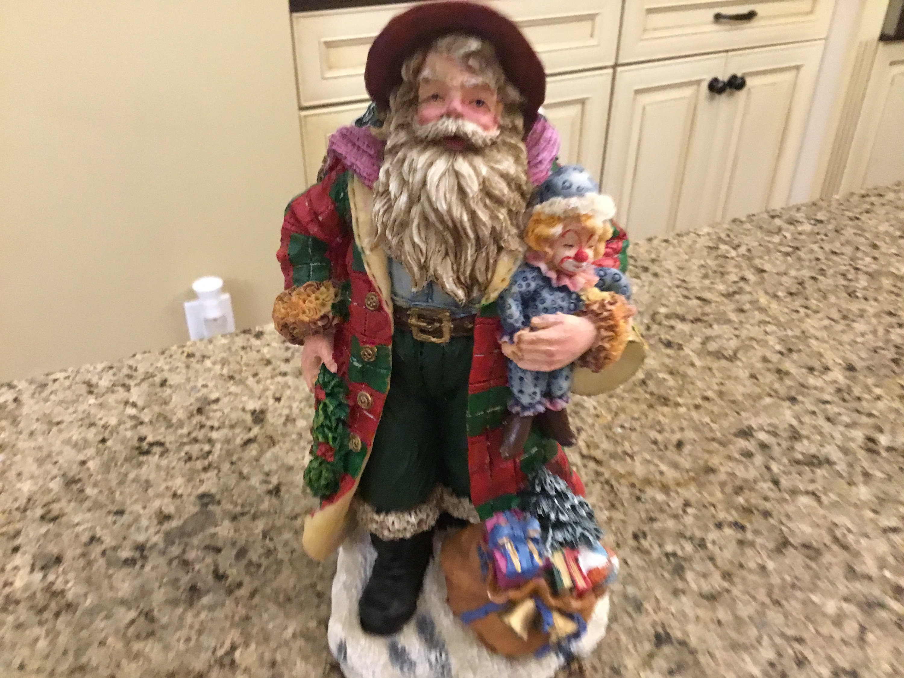 Vintage Resin Handcrafted Santa Claus Figurine | Etsy