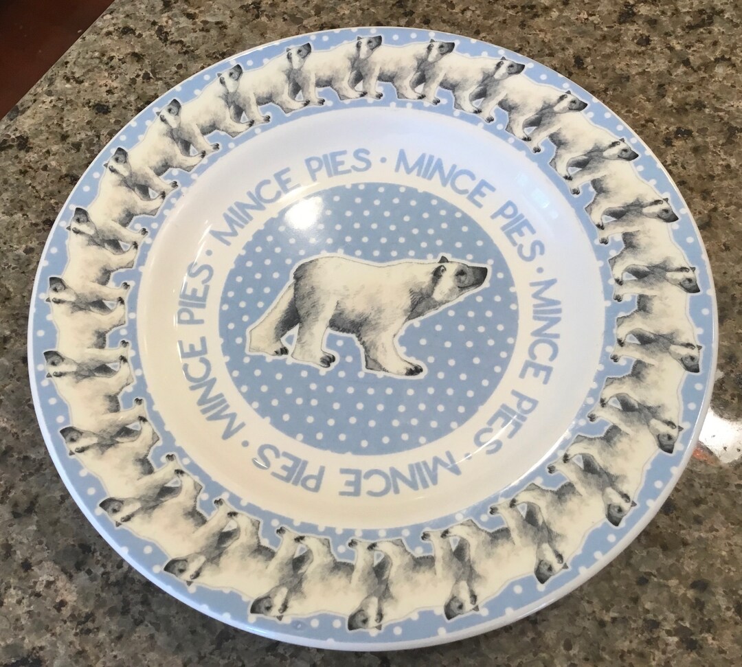 Emma Bridgewater - Polar Bear in a Snowstorm - Mince Pie Plate - Made ...