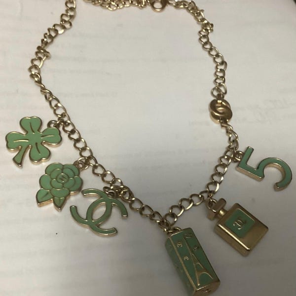 Chanel Logo Necklace - Etsy
