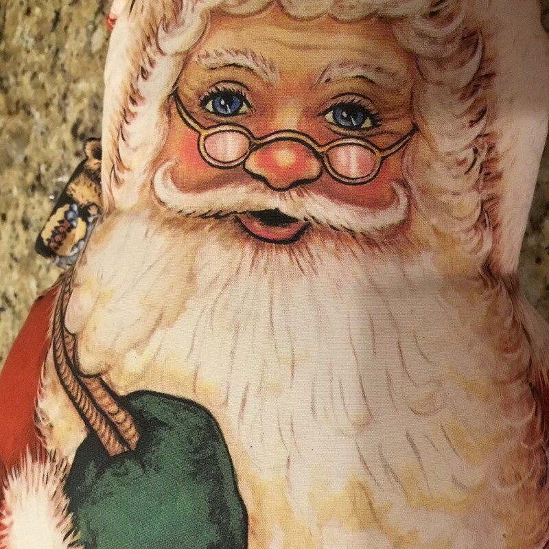 Vintage Santa Fabric - Etsy