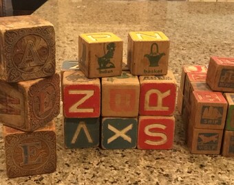 Antique Picture Blocks - Etsy