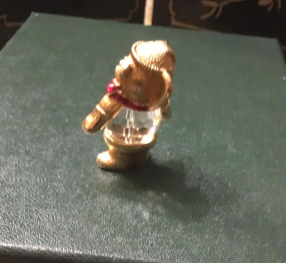Swarovski Crystal Teddy Bear Christmas Holiday Pendan… - Gem