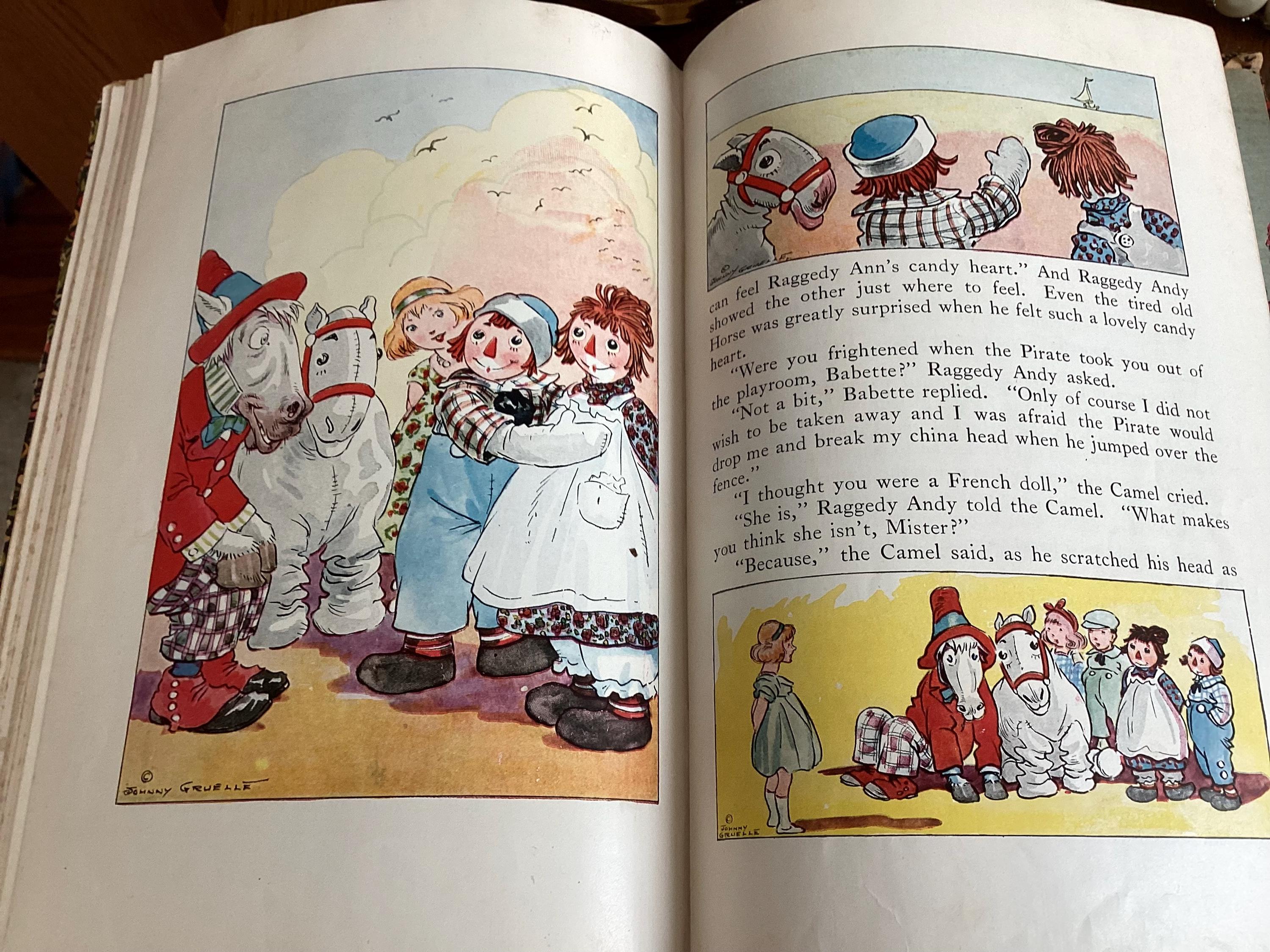 Antique 1924 Hardcover “raggedy Ann and Andy and the Camel With the ...