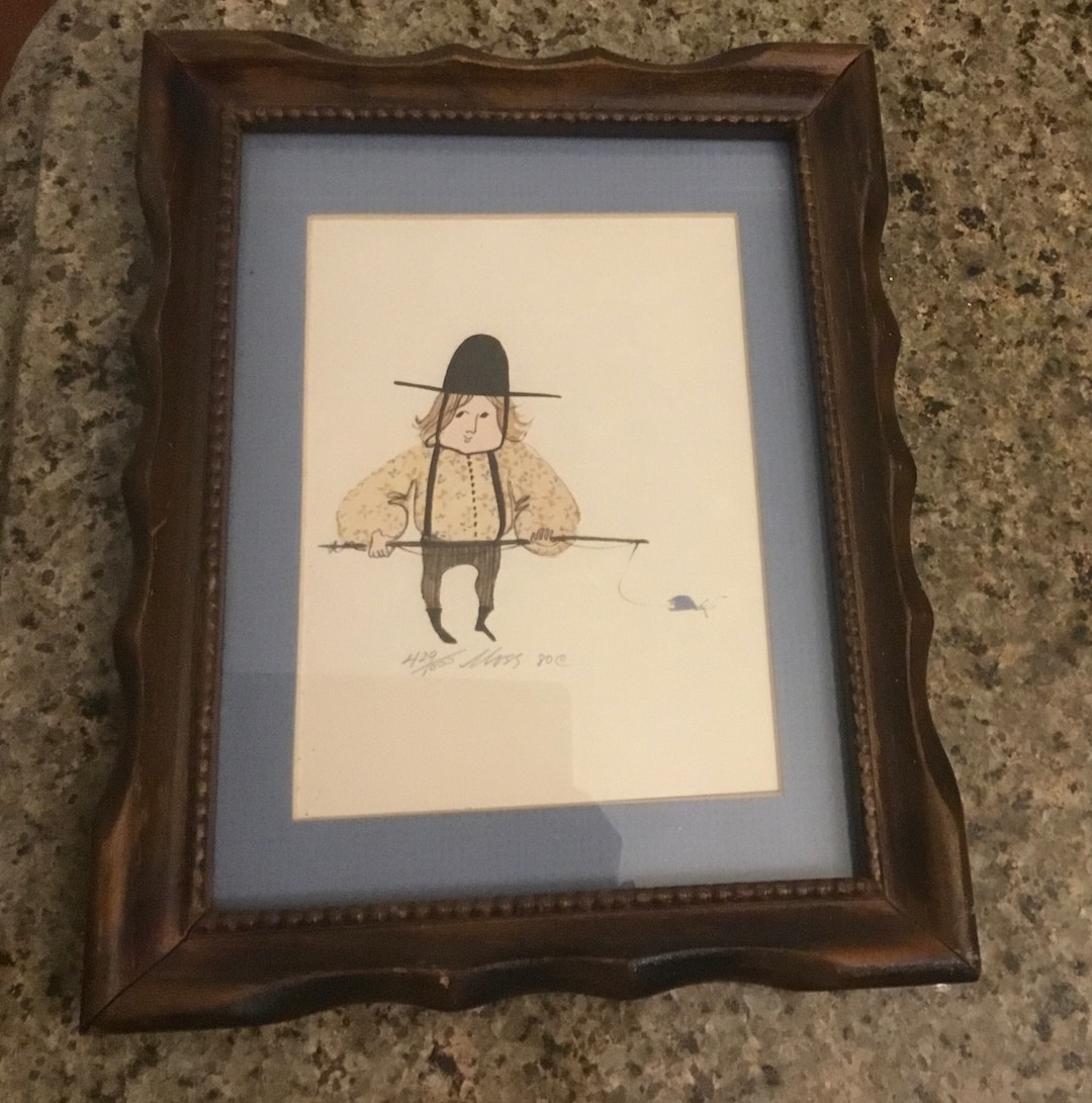 Buckley Moss Signed Print - Amish Boy - Patricia Buckley Moss ...