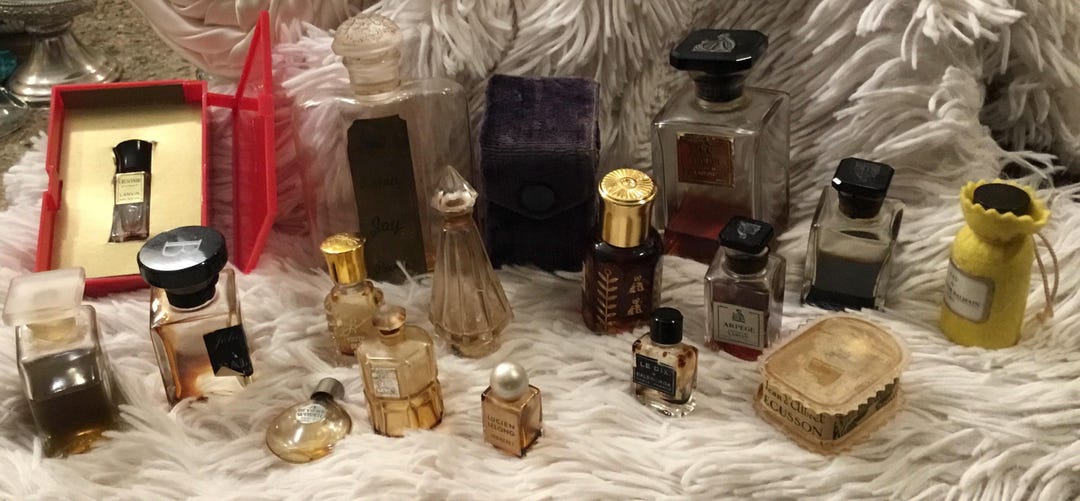 Antique and Vintage Collectors Perfume Bottle Lot - Balmain, Lanvin ...