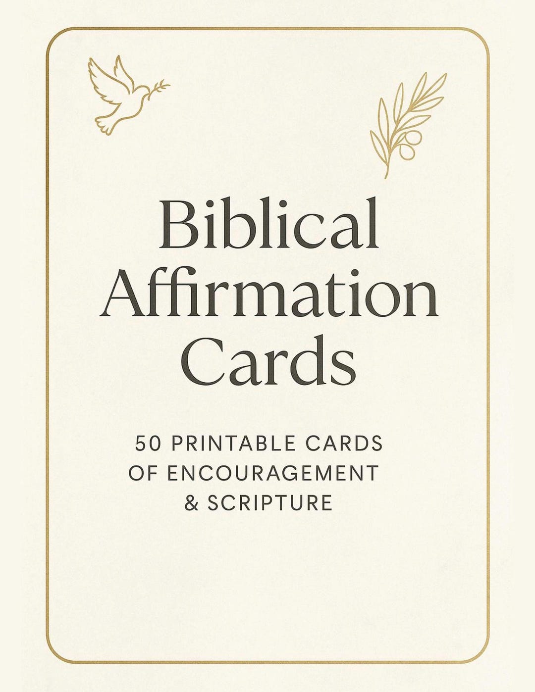 Biblical Affirmation Cards – 50 Printable Cards (6 per Page) - Etsy