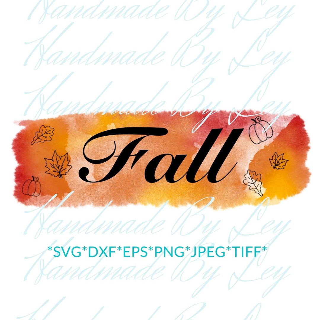 Fall Sign With Decorations, Fall Themed Clip Art Svg, Eps, Dxf, Png ...