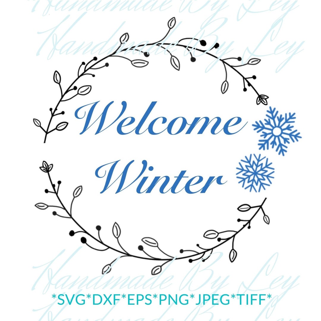 Winter Wreath Clip Art, Snowflake SVG, PNG, JPG (digital File) - Etsy