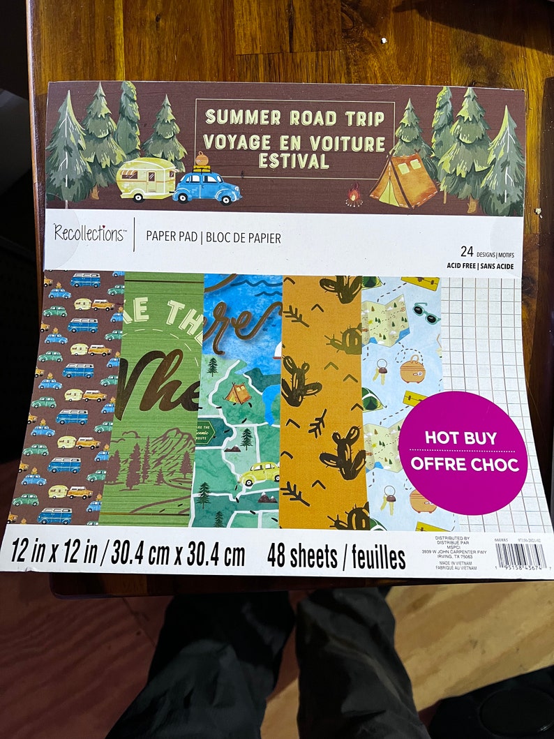 Summer Road Trip Paper Pad - Etsy