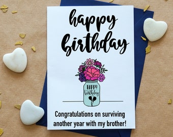 Printable Congratulations on Surviving Another Year With My | Etsy