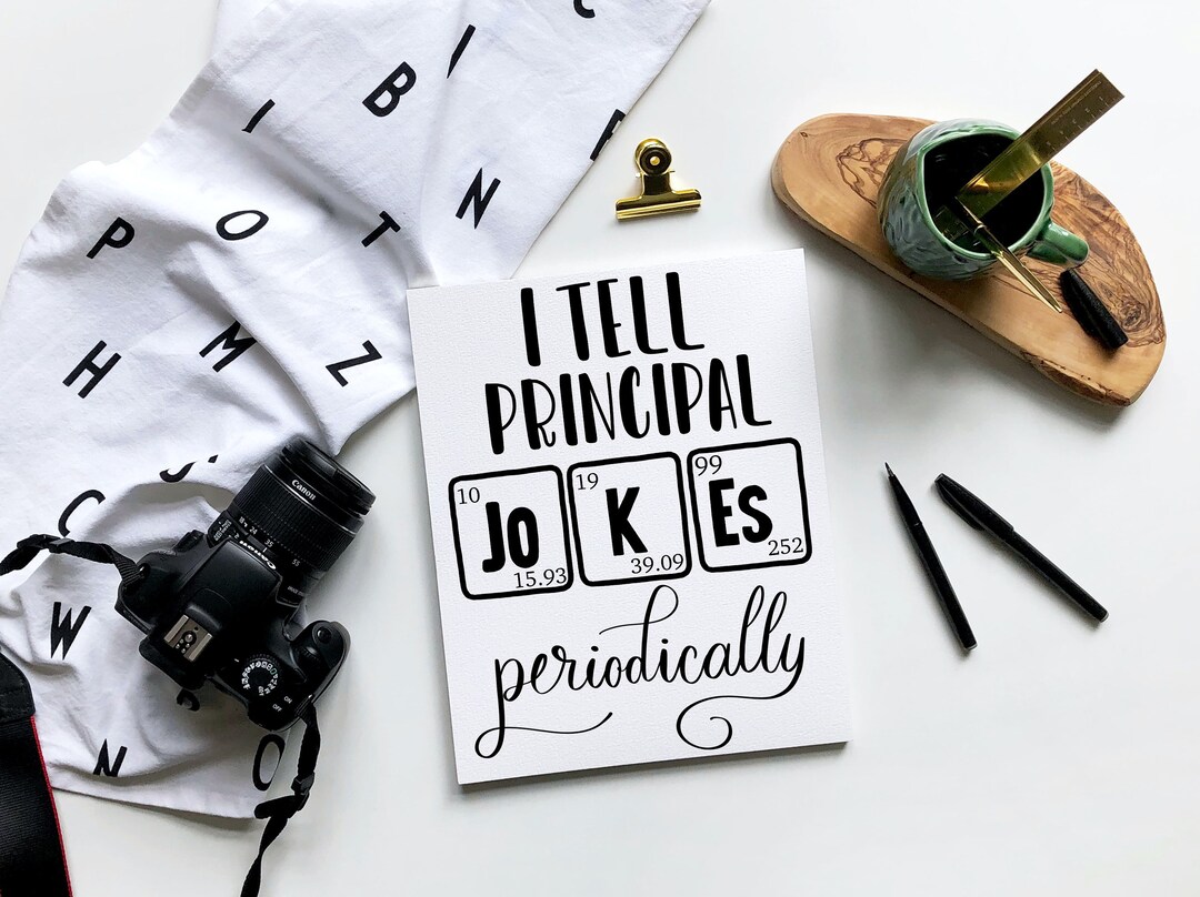 Printable Principal Jokes Poster, Funny Teacher Gift, Science Joke ...