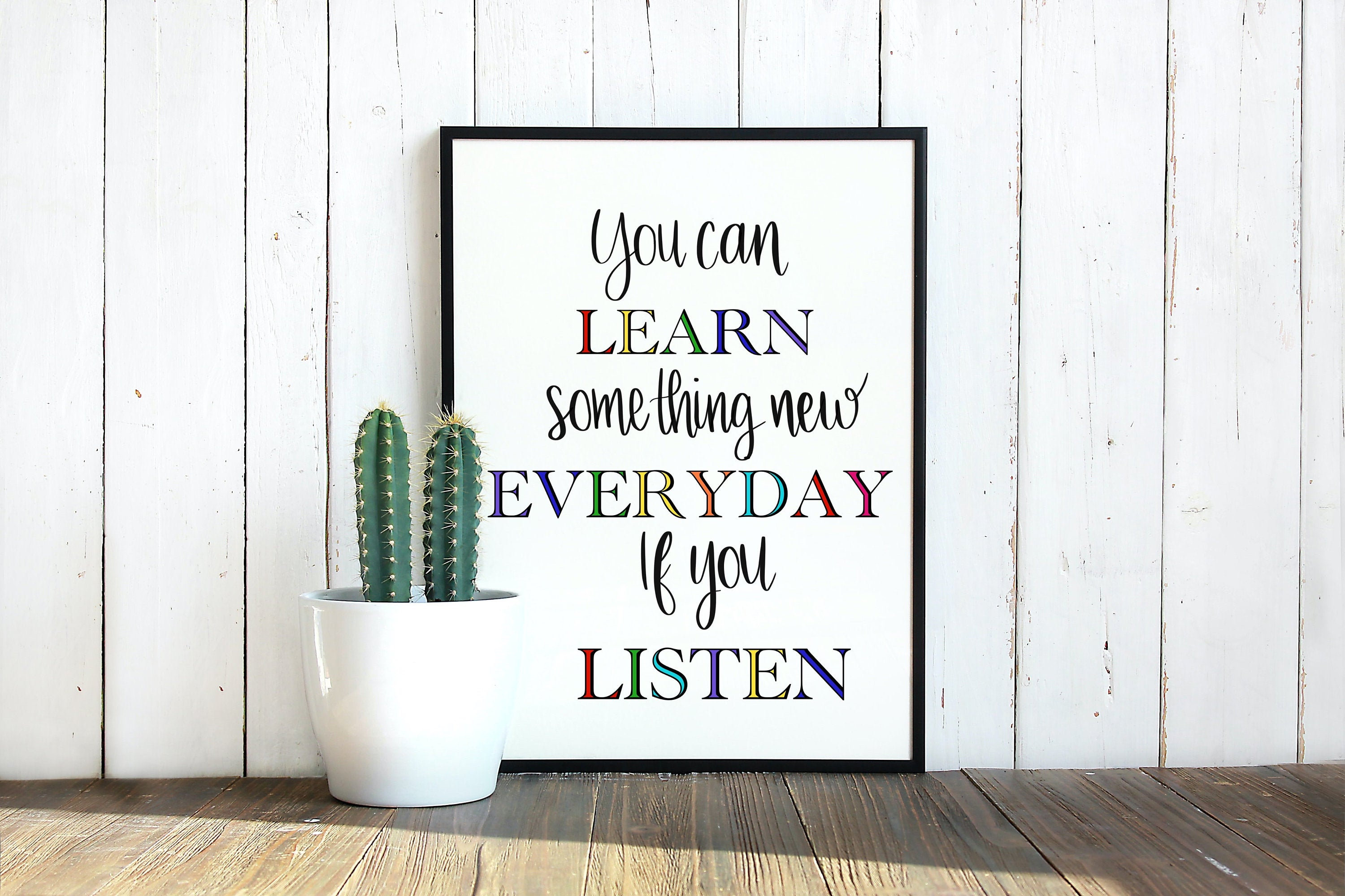 Printable Motivational Poster, Teacher Gift, Printable Home Decor - Etsy