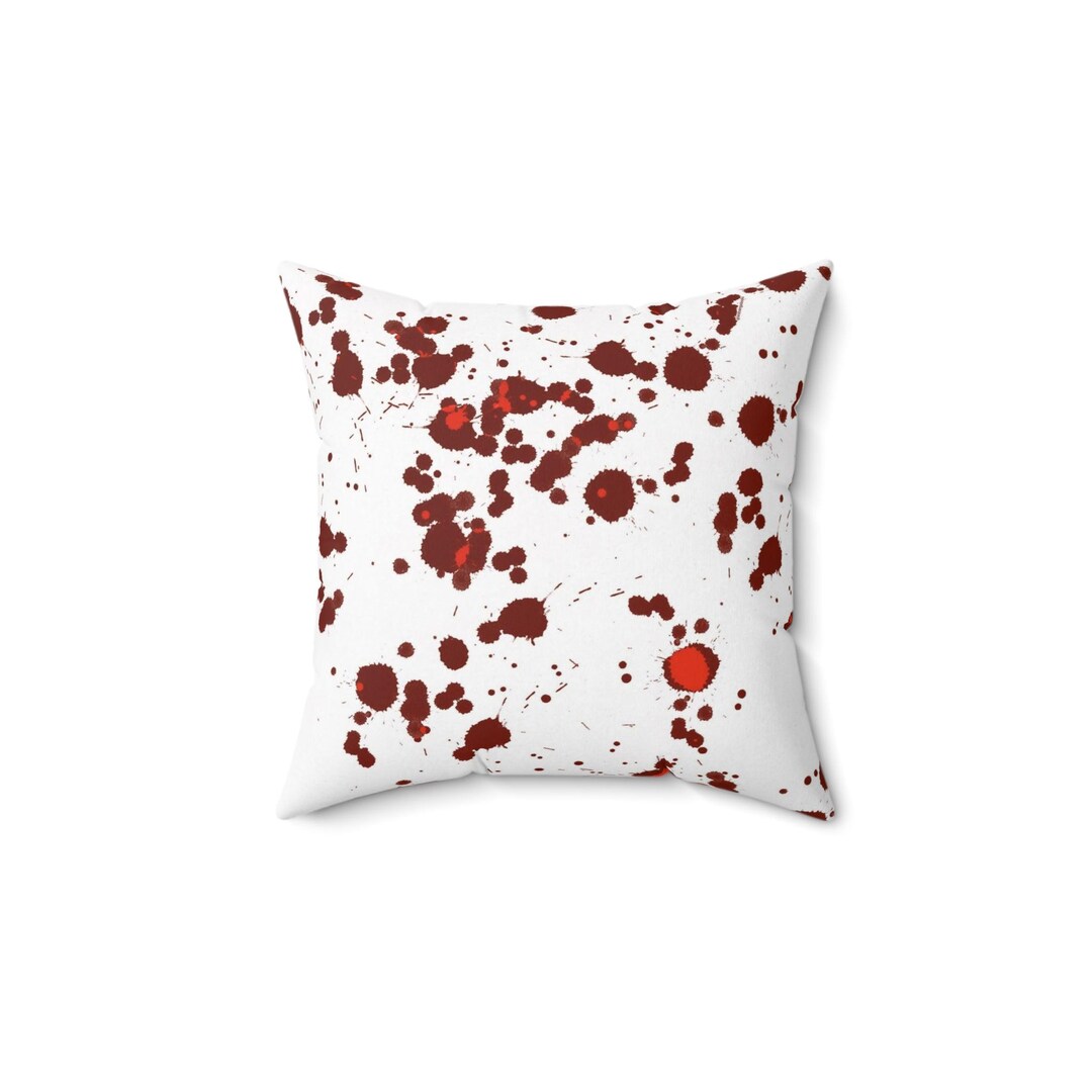 Blood Splatter True Crime Polyester Square Pillow - Etsy