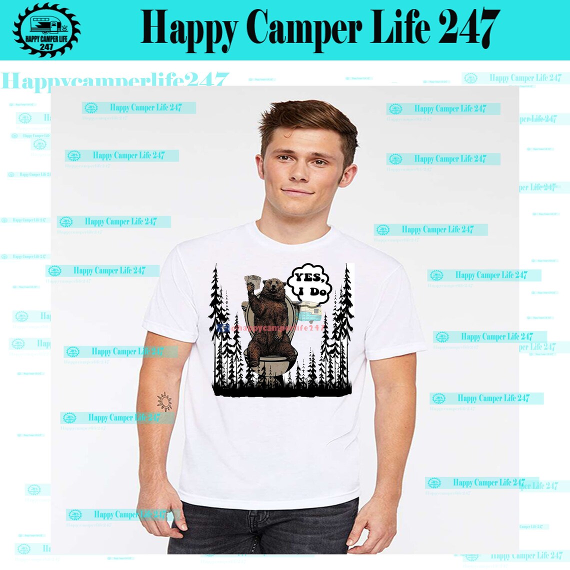 Bear Shit in the Woods Funny Camping Sublimation Digital Designs ...