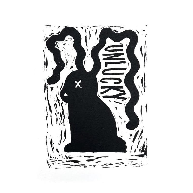 Rabbit Tattoo - Etsy