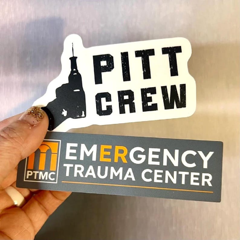Pitt Crew Vinyl Stickers - Pittsburgh Trauma Medical Center - Etsy