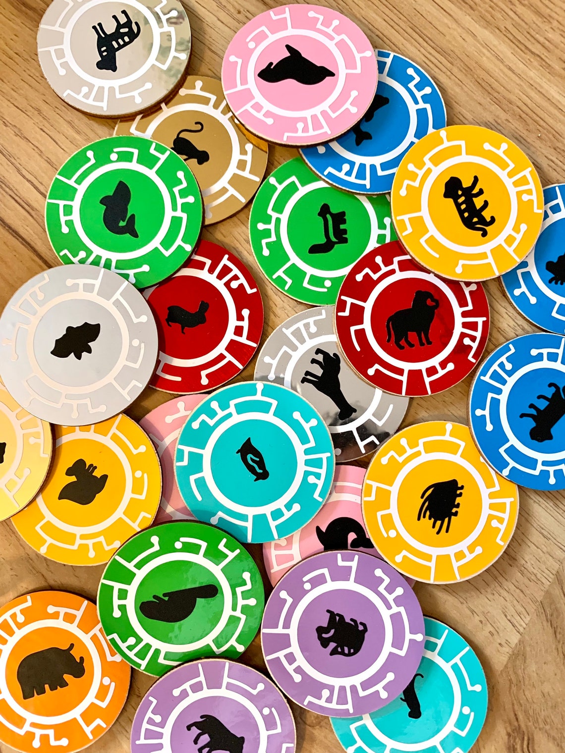 Wooden Creature Power Discs set pretend play toys PBS Kids | Etsy