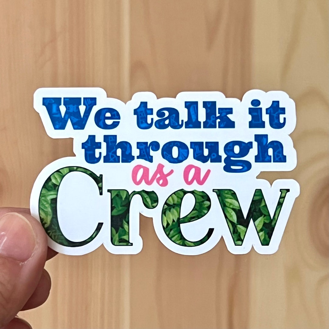 OFMD we Talk It Through as A Crew Vinyl Sticker Our Flag Means Death ...