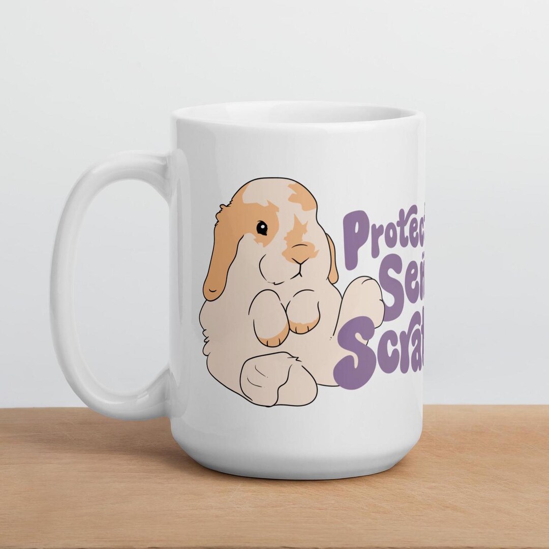 Protect Señor Scratchy! Mug ~ Agatha's Pet Rabbit ~ Ceramic Coffee Tea ...
