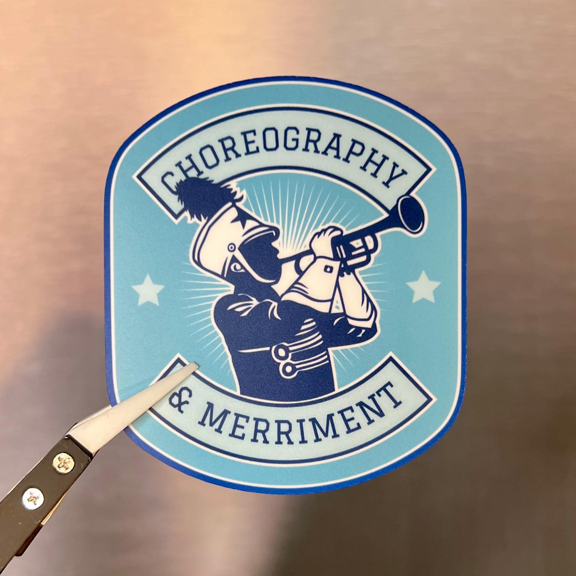 Marching Band Vinyl Sticker: Choreography & Merriment Badge - Etsy