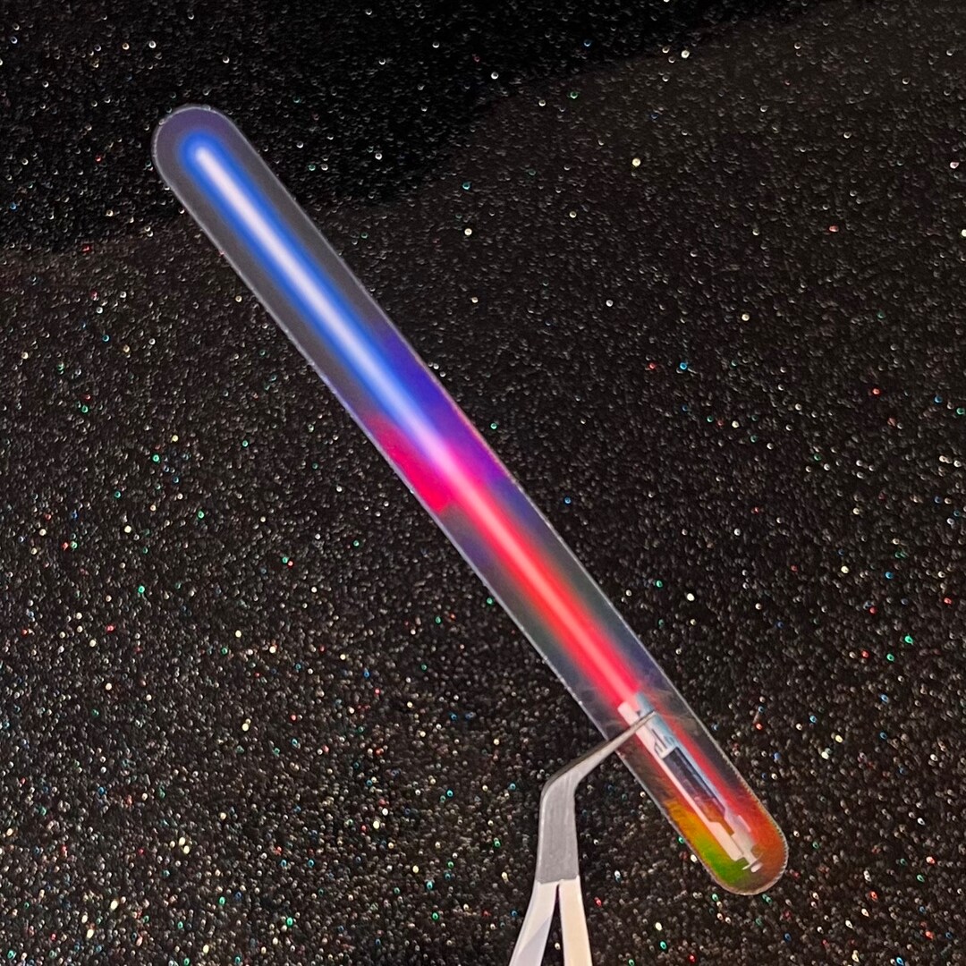 Light Sword Saber Sticker - Bleeding Kyber - Rainbow Holographic Vinyl ...