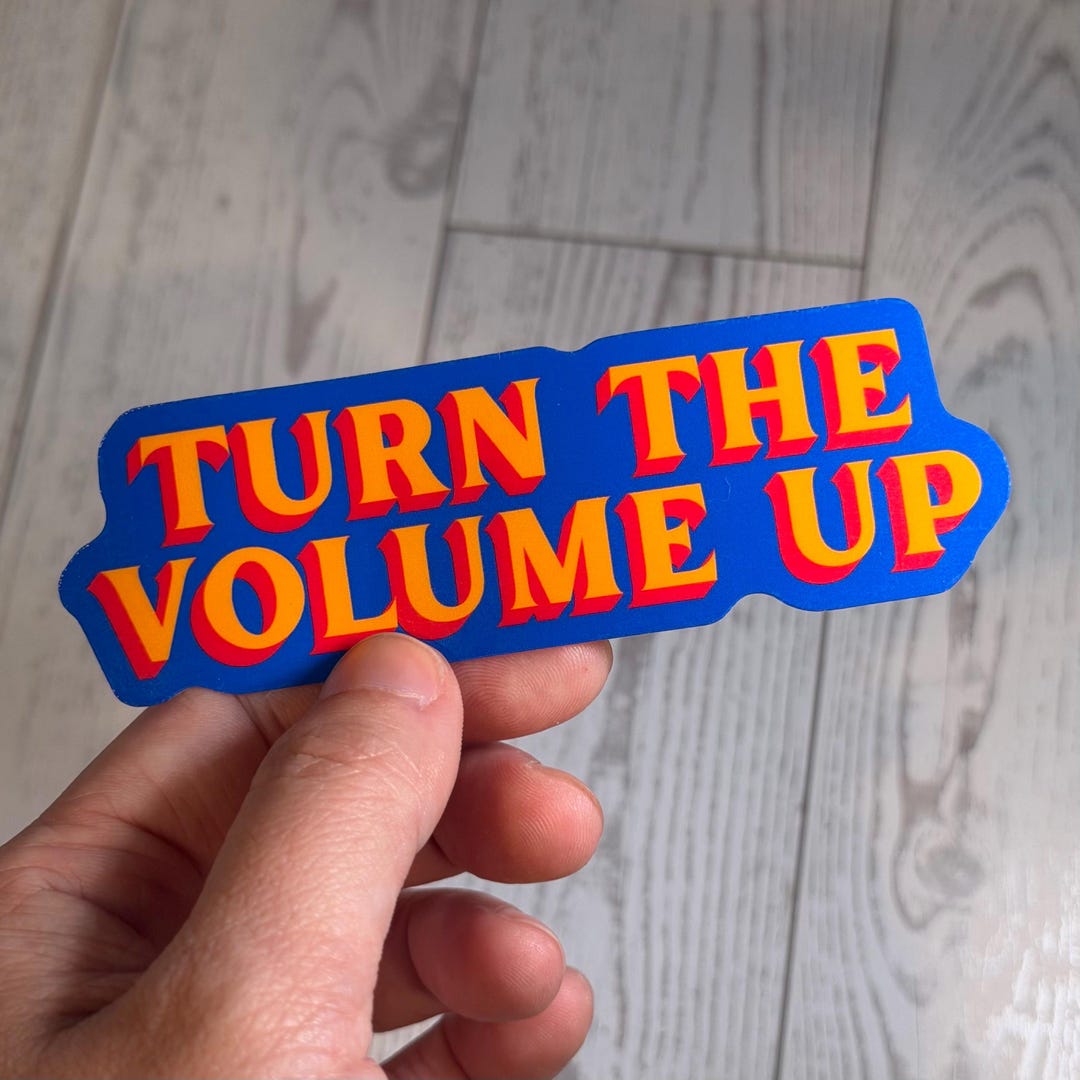 Turn the Volume up Glossy Vinyl Sticker - Zohran Mamdani NYC - 4” Width ...