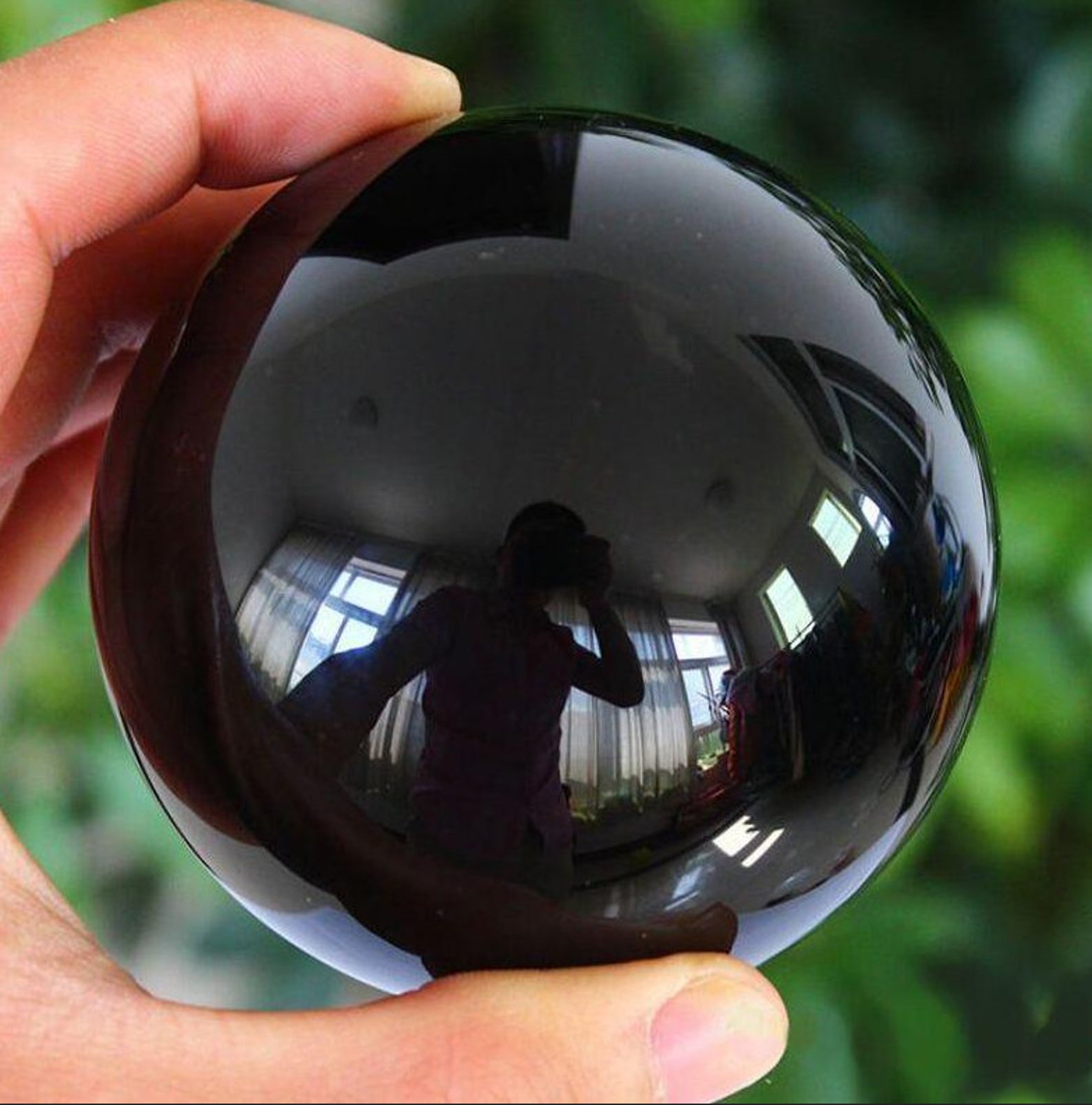 Sphère Obsidienne noire 30/40/50/60/70/80/100mm | Etsy