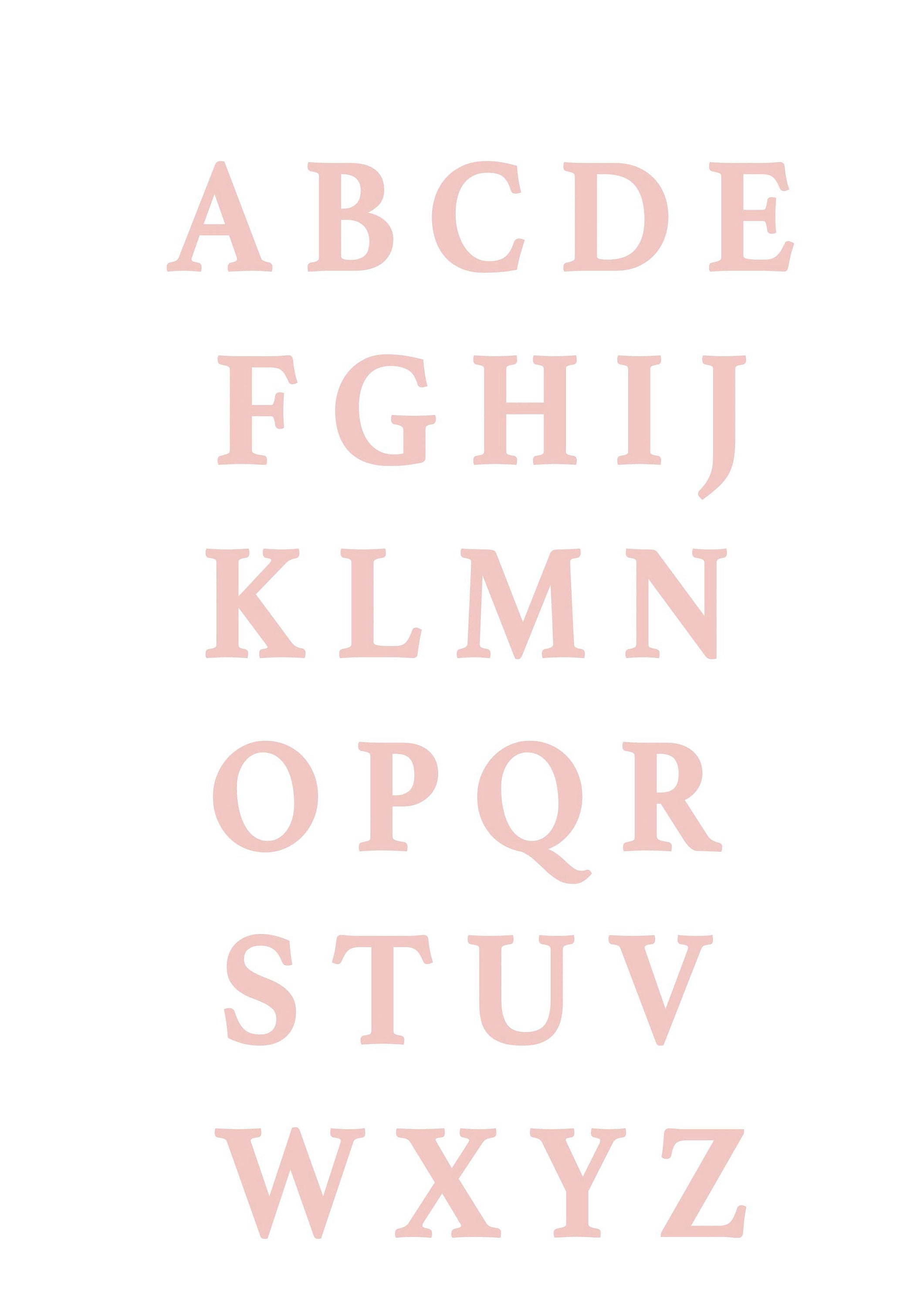 Personalised Initial Name Print Nursery decor Kids room | Etsy