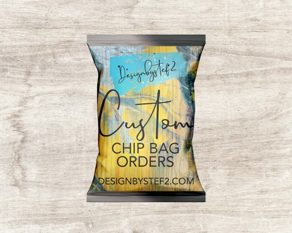 Custom Chip Bags Personalized Chip Bag Printable Chip Bag - Etsy