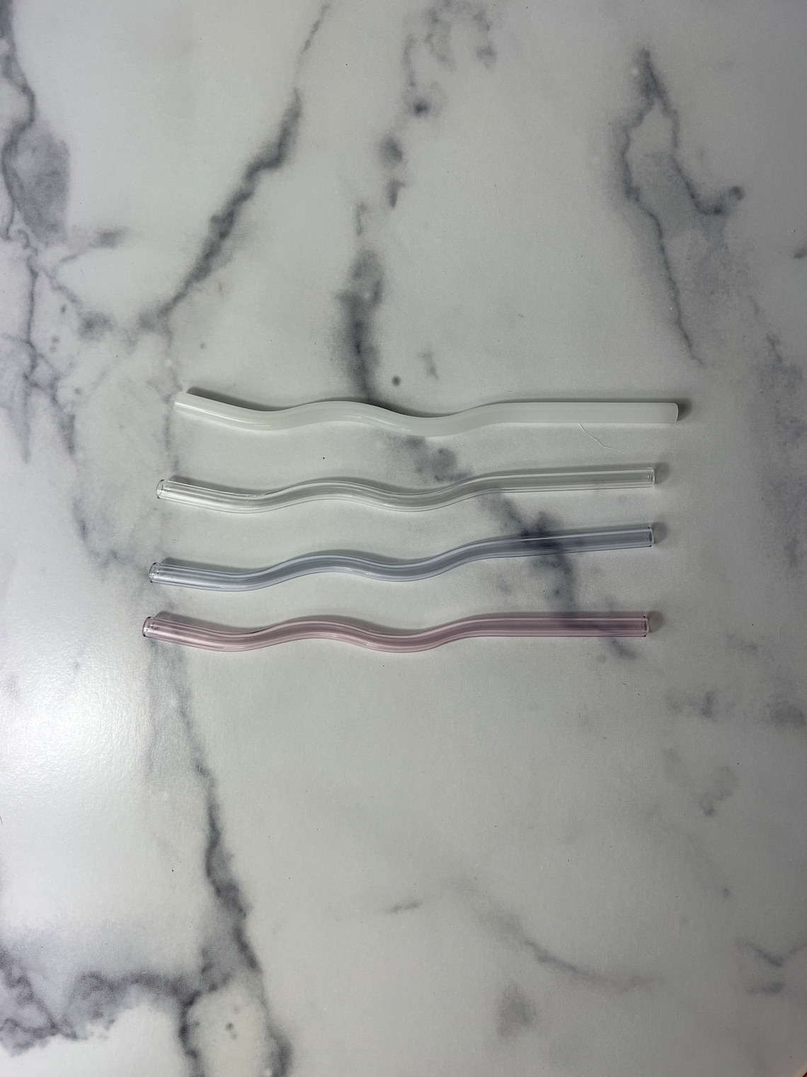 Wavy Glass Straw Aesthetic Glass Straw Straws for Beer Can - Etsy