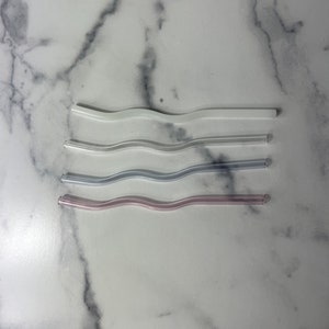 Wavy Glass Straw | Aesthetic Glass Straw | Straws for Beer Can Glass ...