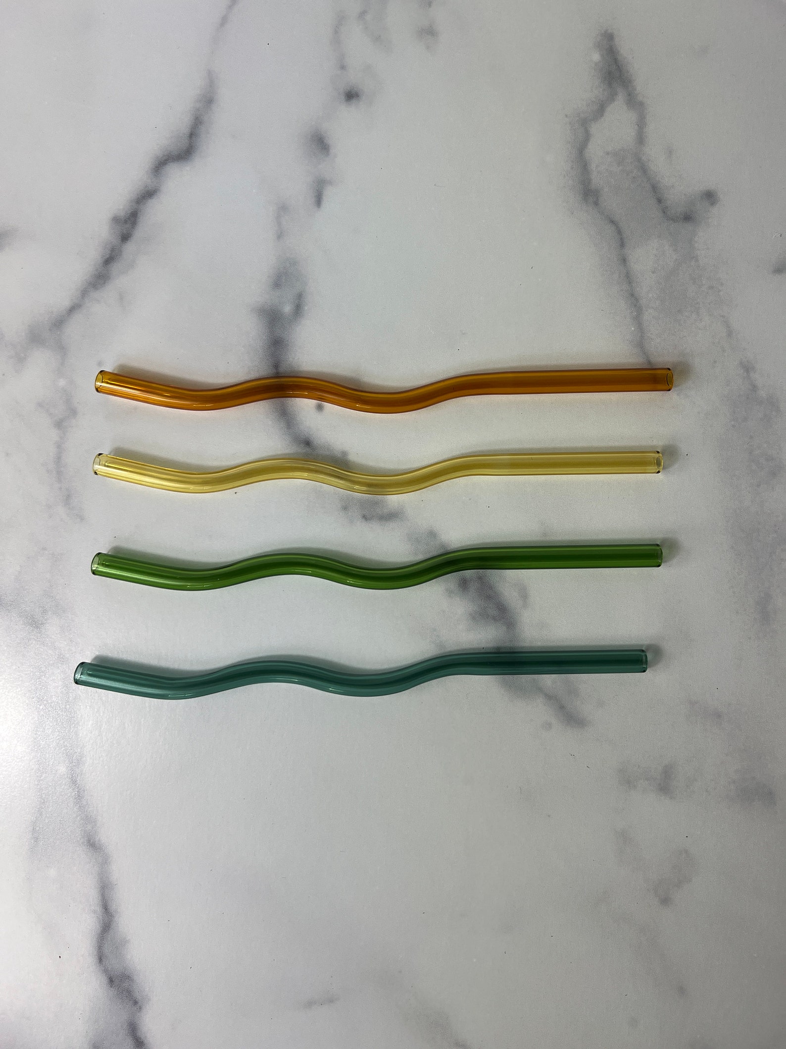 Wavy Glass Straw Aesthetic Glass Straw Straws for Beer Can - Etsy